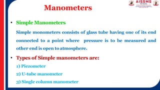 Measurement of Pressure - AISSMS Polytechnic | PPTX