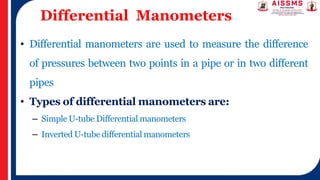 Measurement of Pressure - AISSMS Polytechnic | PPTX