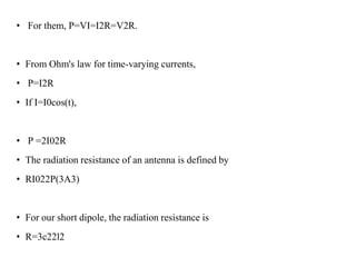 Measurements of Rediation Resistance in Antenna | PPTX