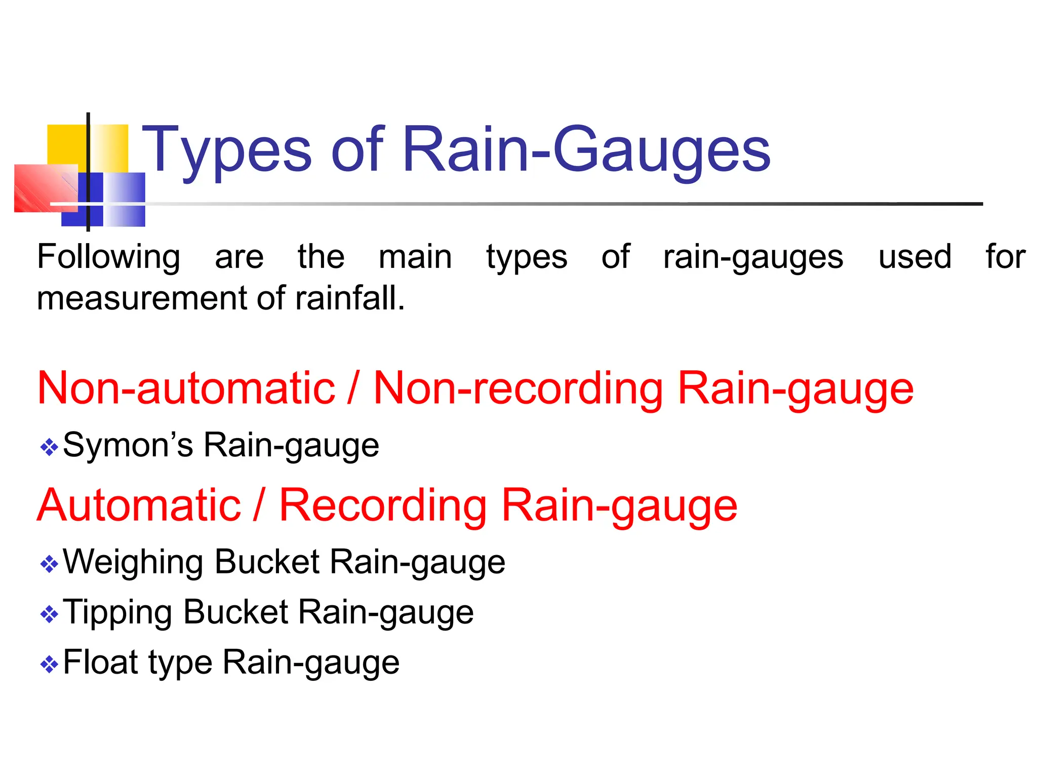 Measurement of rainfall and rain guage.pptx