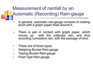 Measurement of rainfall and rain guage.pptx