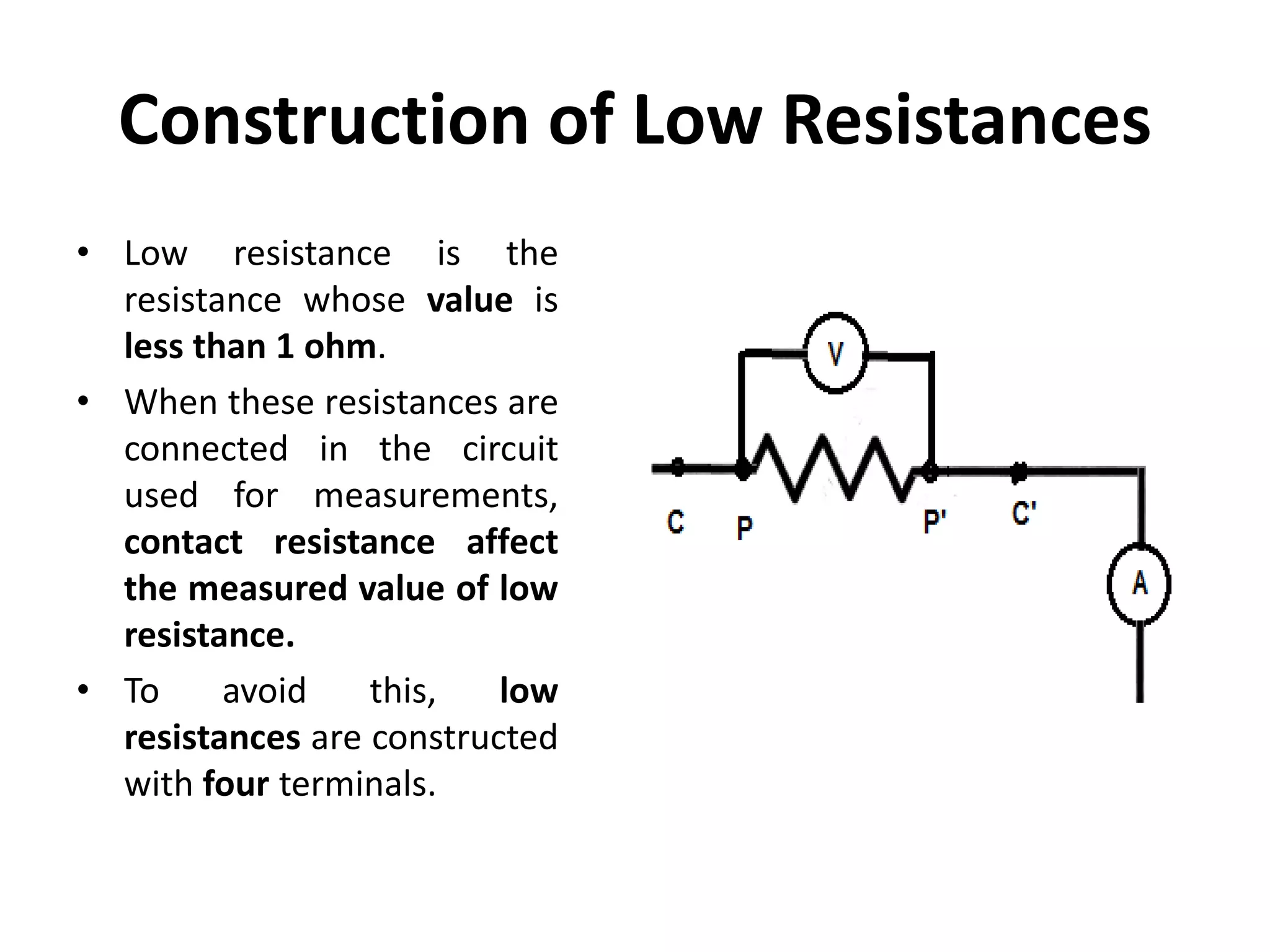 Measurement of resistance | PPTX