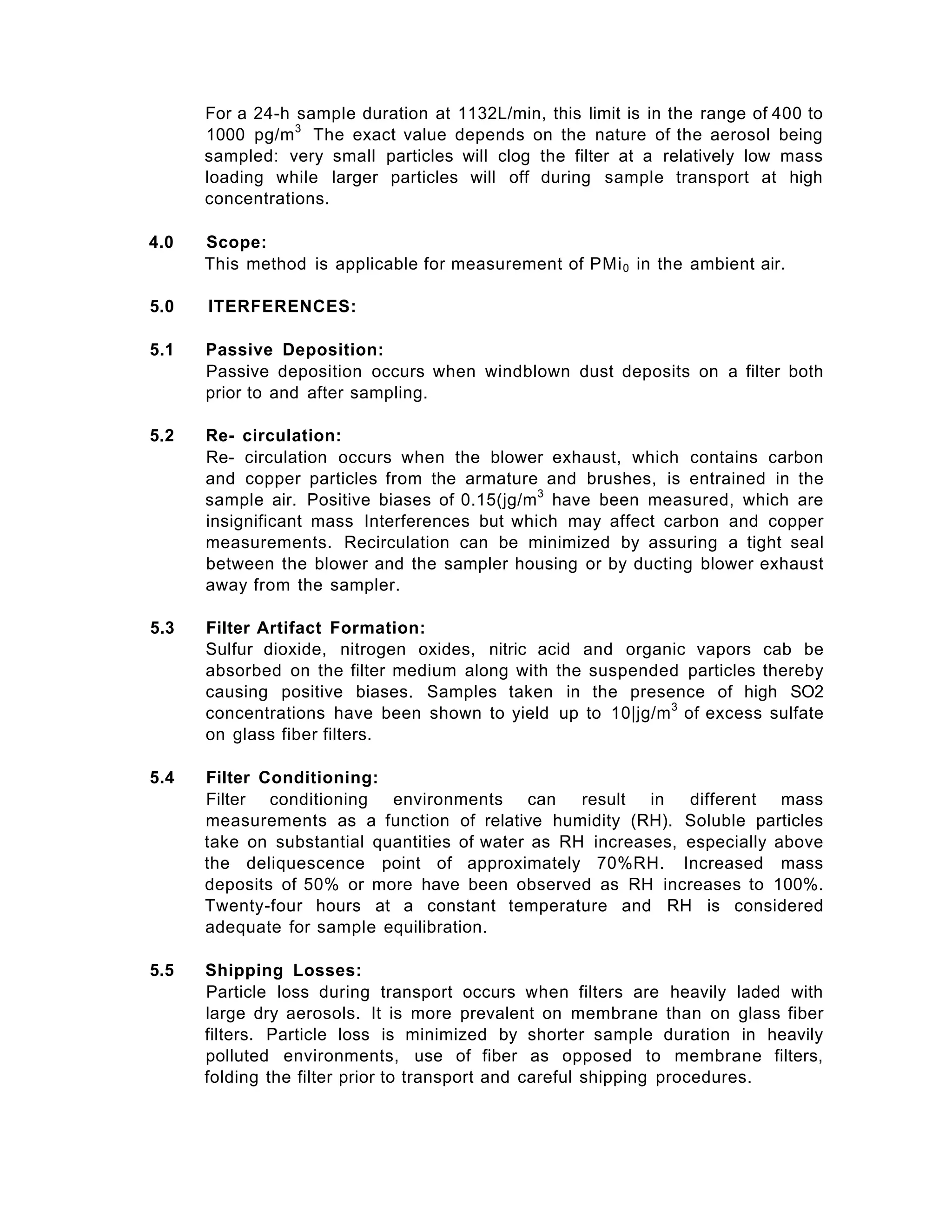 Measurement of Respirable Suspended Pm10 Particles | PDF