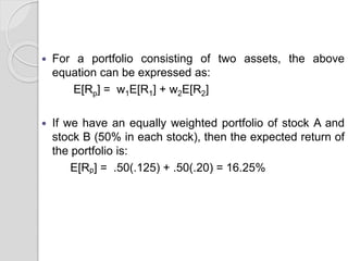 Measurement of Risk and Calculation of Portfolio Risk | PPTX