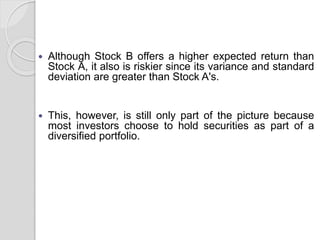 Measurement of Risk and Calculation of Portfolio Risk | PPTX