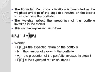 Measurement of Risk and Calculation of Portfolio Risk | PPTX