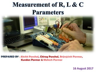 Measurement of R, L & C Parameters | PDF