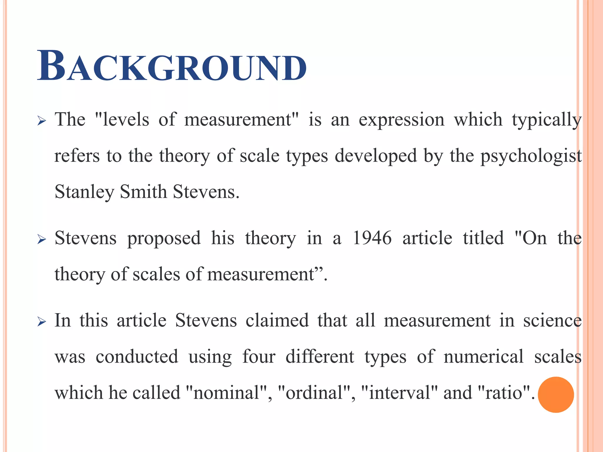 Measurement of scales | PDF