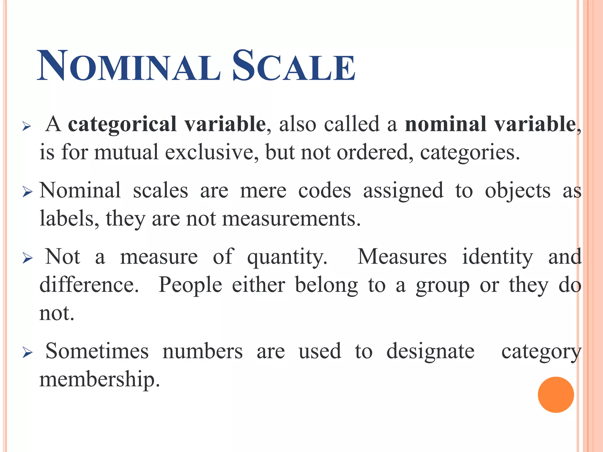 Measurement of scales | PDF