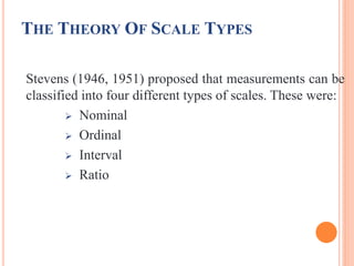 Measurement of scales | PDF