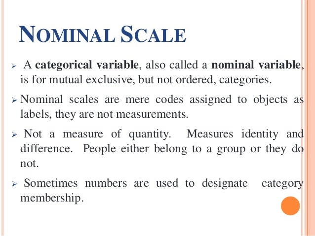 Measurement of scales