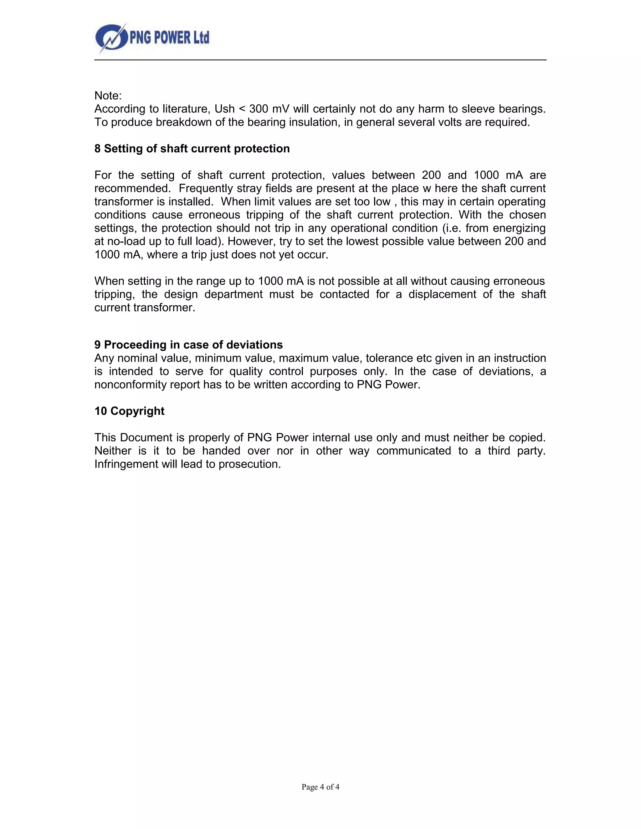 Measurement of shaft voltage and shaft current on machines with sleeve ...