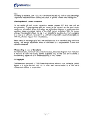 Measurement of shaft voltage and shaft current on machines with sleeve ...
