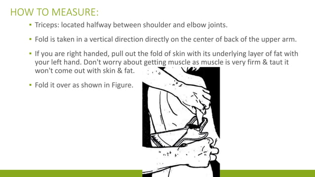 Measurement of skin fold thickness | PPTX