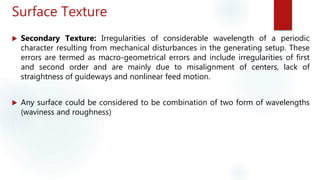 Measurement of surface finish | PPTX