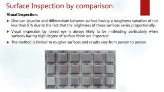 Measurement of surface finish | PPTX
