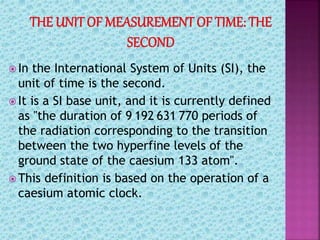 Measurement of time | PPTX