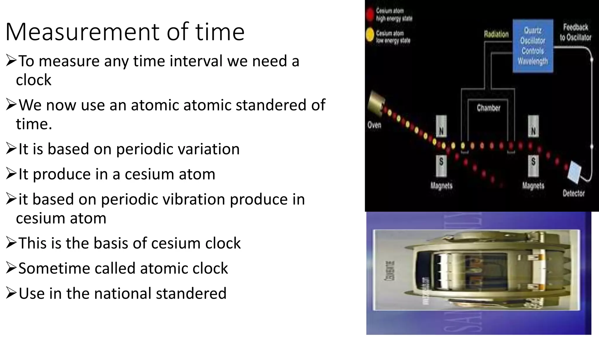 Measurement of time and their detail | PPTX