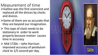Measurement of time and their detail | PPTX