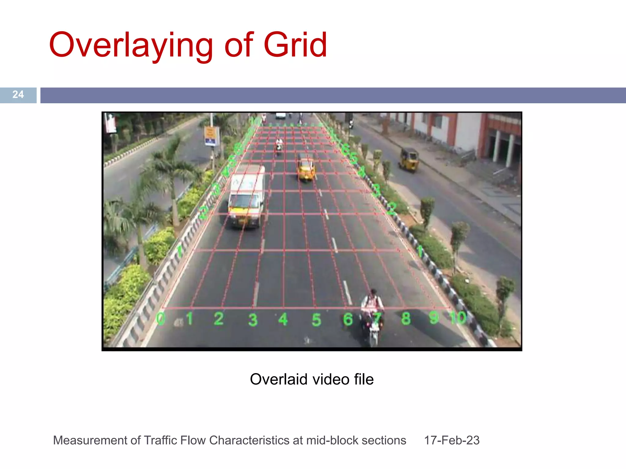 Measurement of Traffic Flow Characteristics at mid-block sections ...