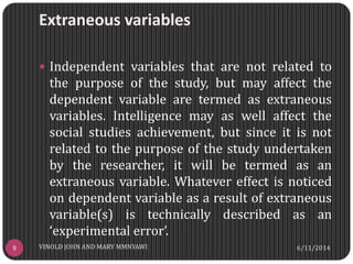 Measurement of variables IN RESEARCH | PPTX