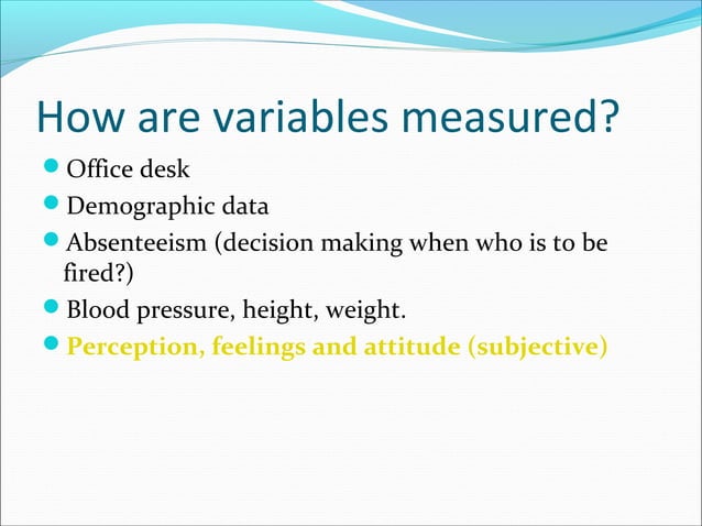 Measurement of variable& scaling | PPT