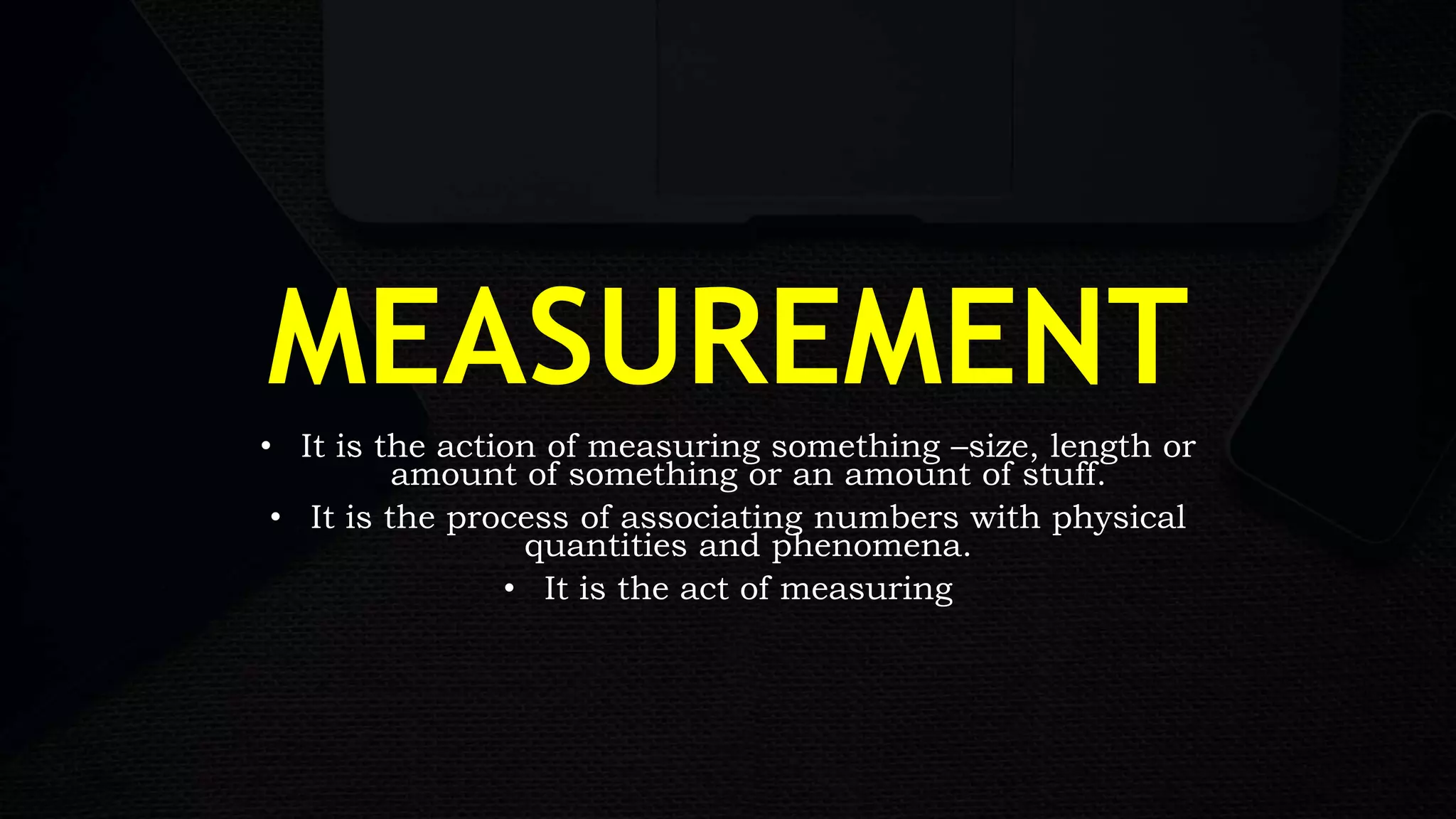 Measurement ppt | PPTX | Physics | Science