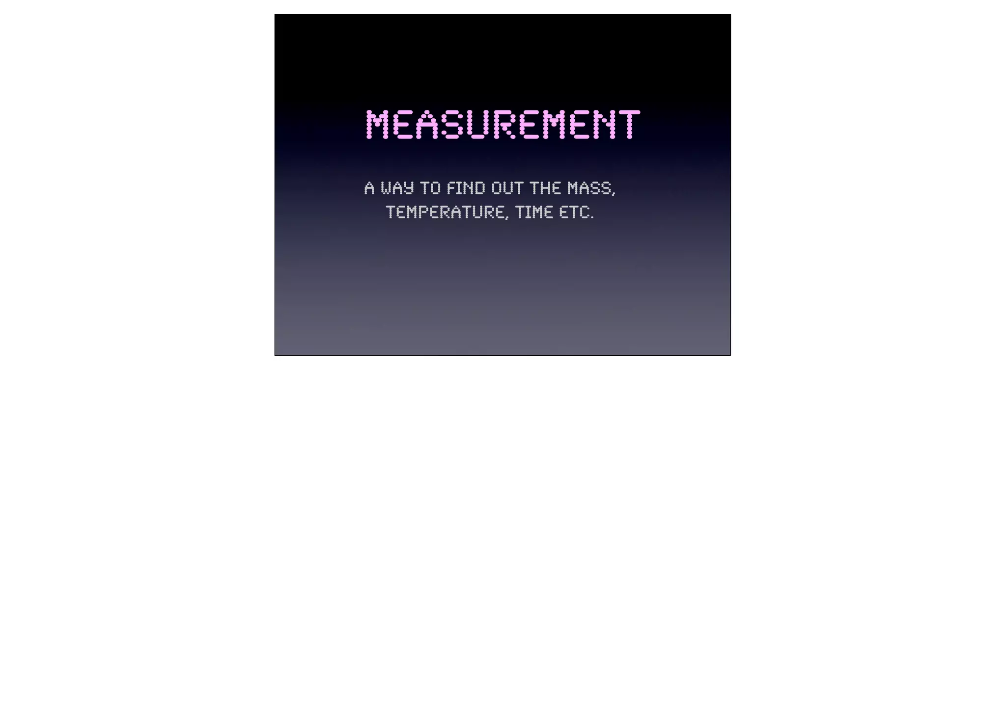 Measurement presentation | PDF