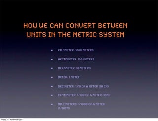 Measurement presentation | PPT