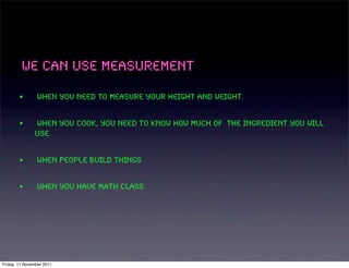 Measurement presentation | PPT