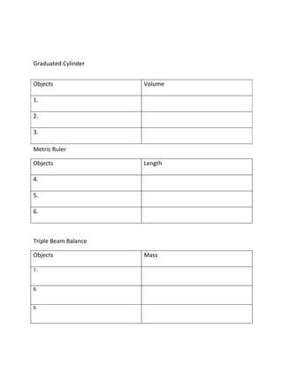 Measurement Quiz | DOC