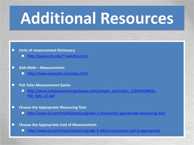 3rd Grade Measurement | PPTX