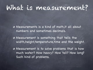 Measurements | PPT