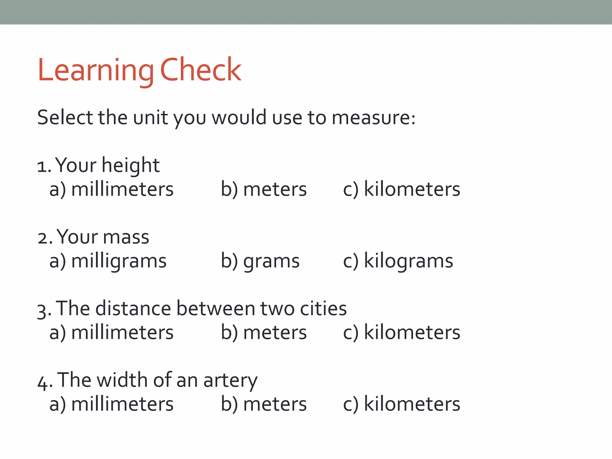 Grade 9 U0-L3 - Measurement | PPTX