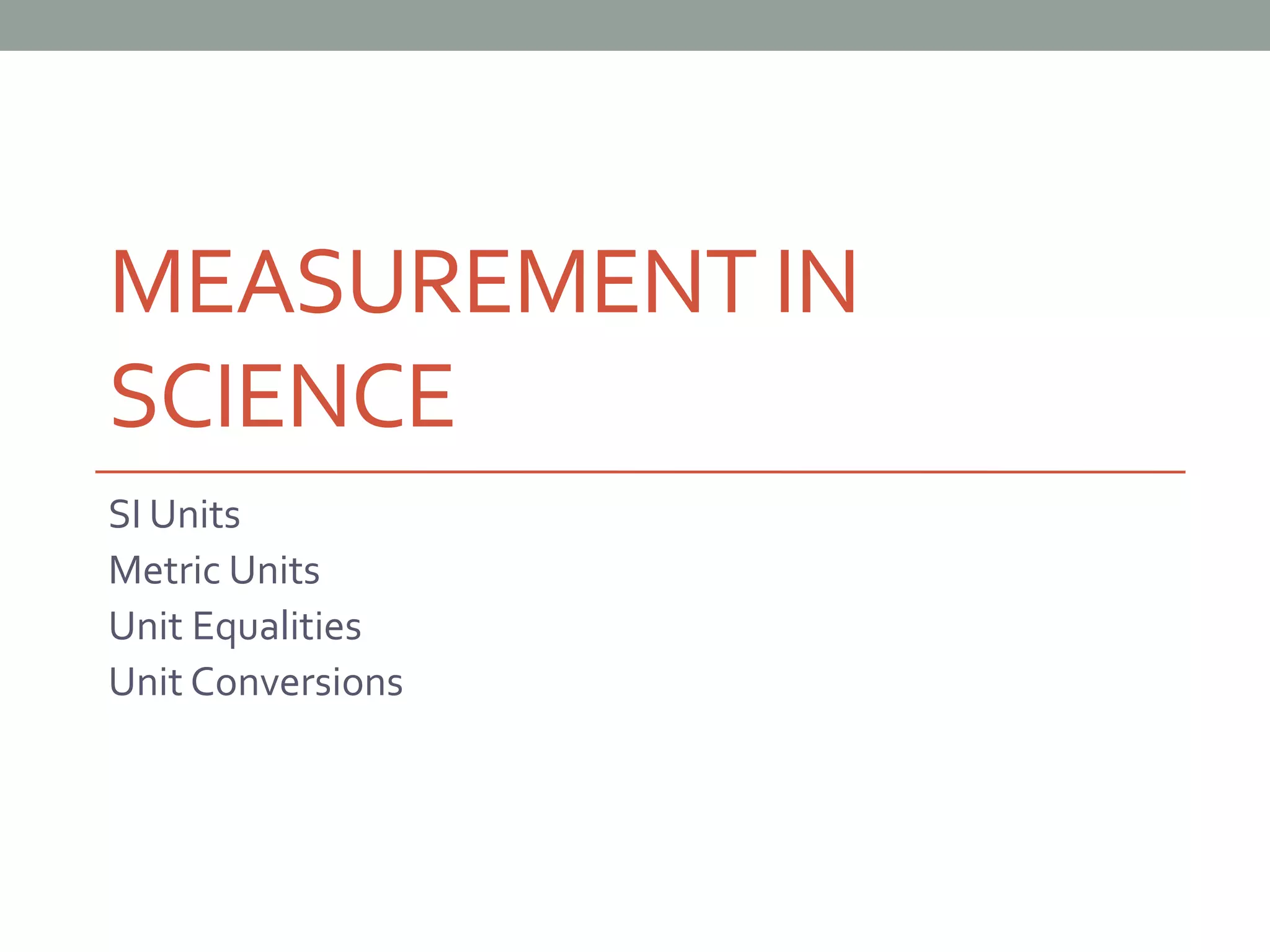 Grade 9 U0-L3 - Measurement | PPT
