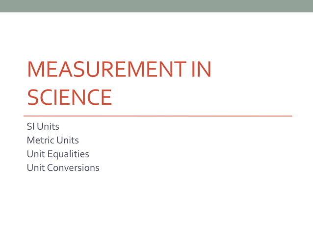 Grade 9 U0-L3 - Measurement | PPT
