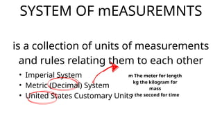 Measurements and system of measurement .pptx