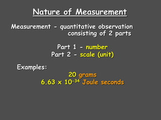 Measurements And Calculations | PPSX