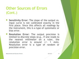 Measurements and-sources-of-errors1 | PPT