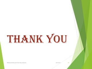 Measurements and-sources-of-errors1 | PPT