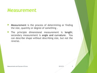 Measurements and-sources-of-errors1 | PPT