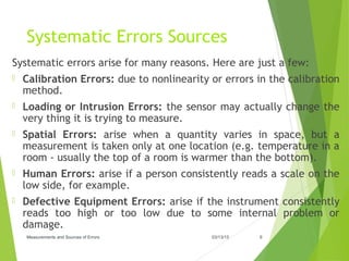 Measurements and-sources-of-errors1 | PPT
