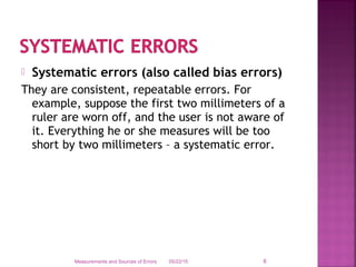 Measurements and-sources-of-errors1 | PPT