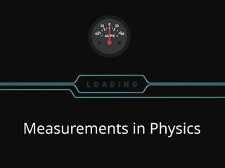 Measurements, units and Uncertainty in physics | PPTX | Physics | Science