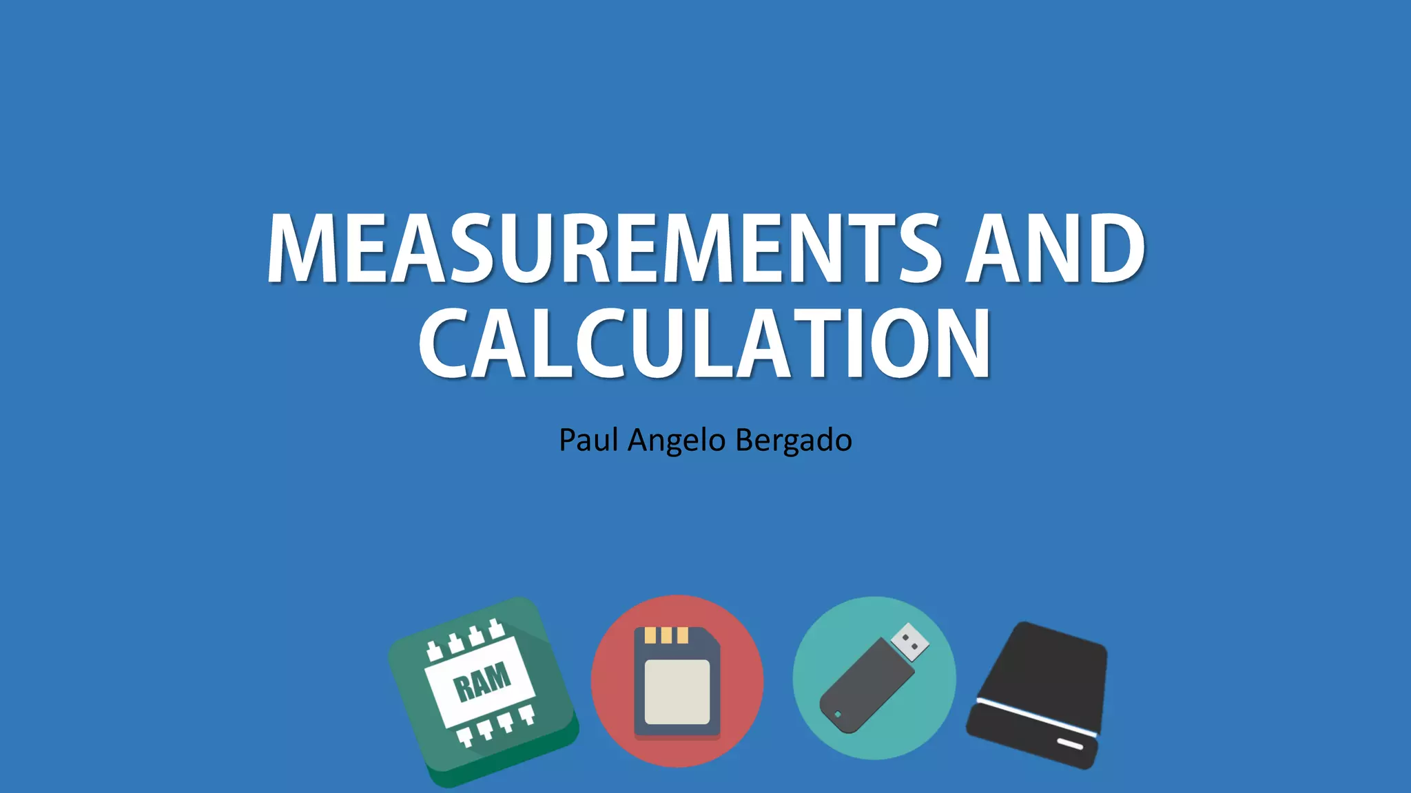 Measurements and Calculation Byte | PPT
