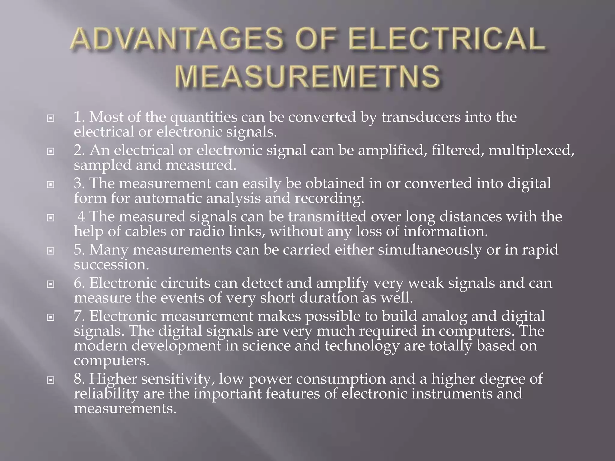Measurements and instrumentation unit 1 | PPTX