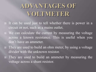 Voltmeter - Measurement and Instruments | PPTX