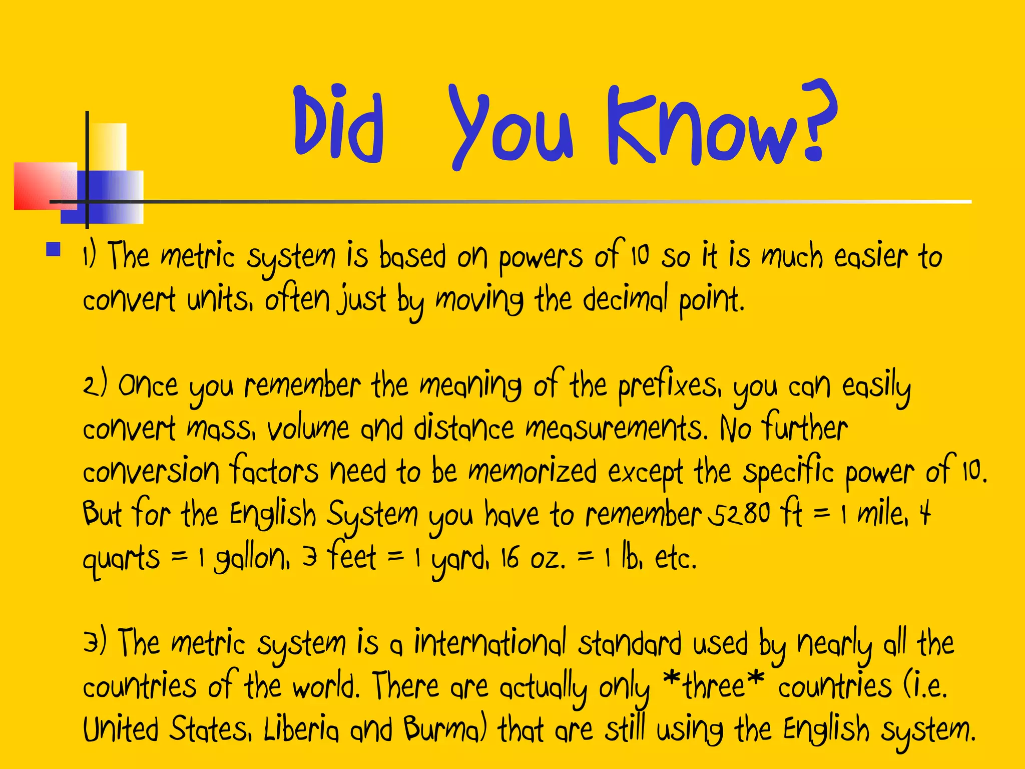 Metric System | PPT