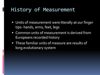 Measurements and steel rules | PPTX