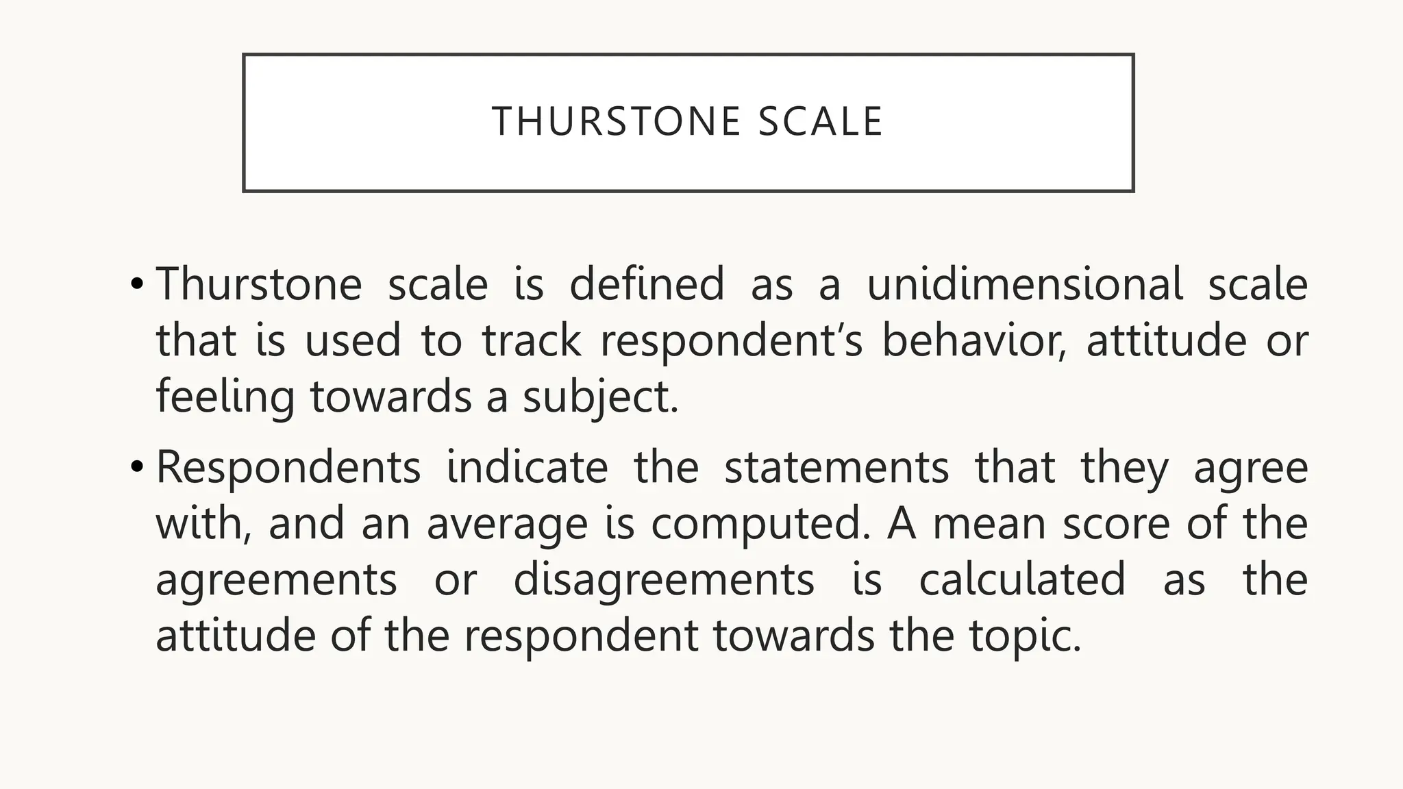 Measurement scale used in Business Research | PPTX